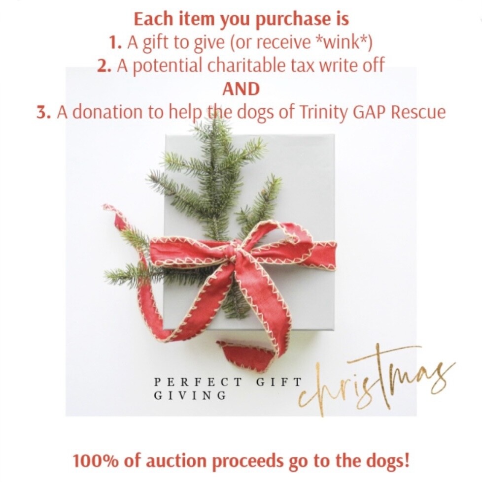 HOLIDAY Online Auction Fundraiser for Trinity GAP Rescue - STARTS DEC ...