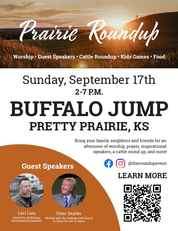 Prairie Roundup Buffalo Jump Pretty Prairie Kansas
