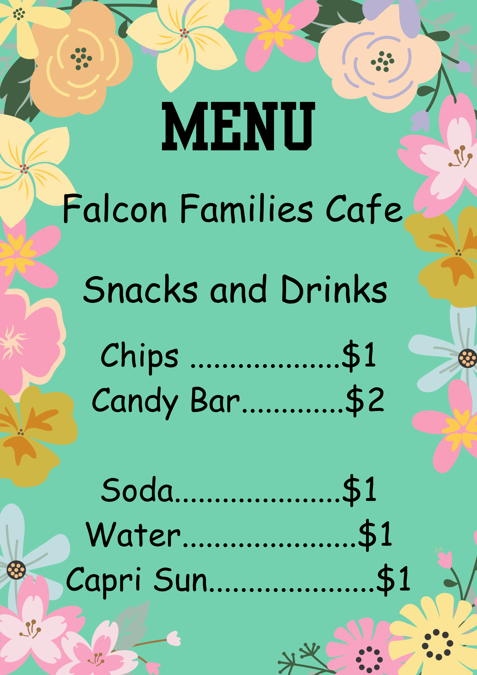 Spring Vendor Fair Snack Bar/Raffles