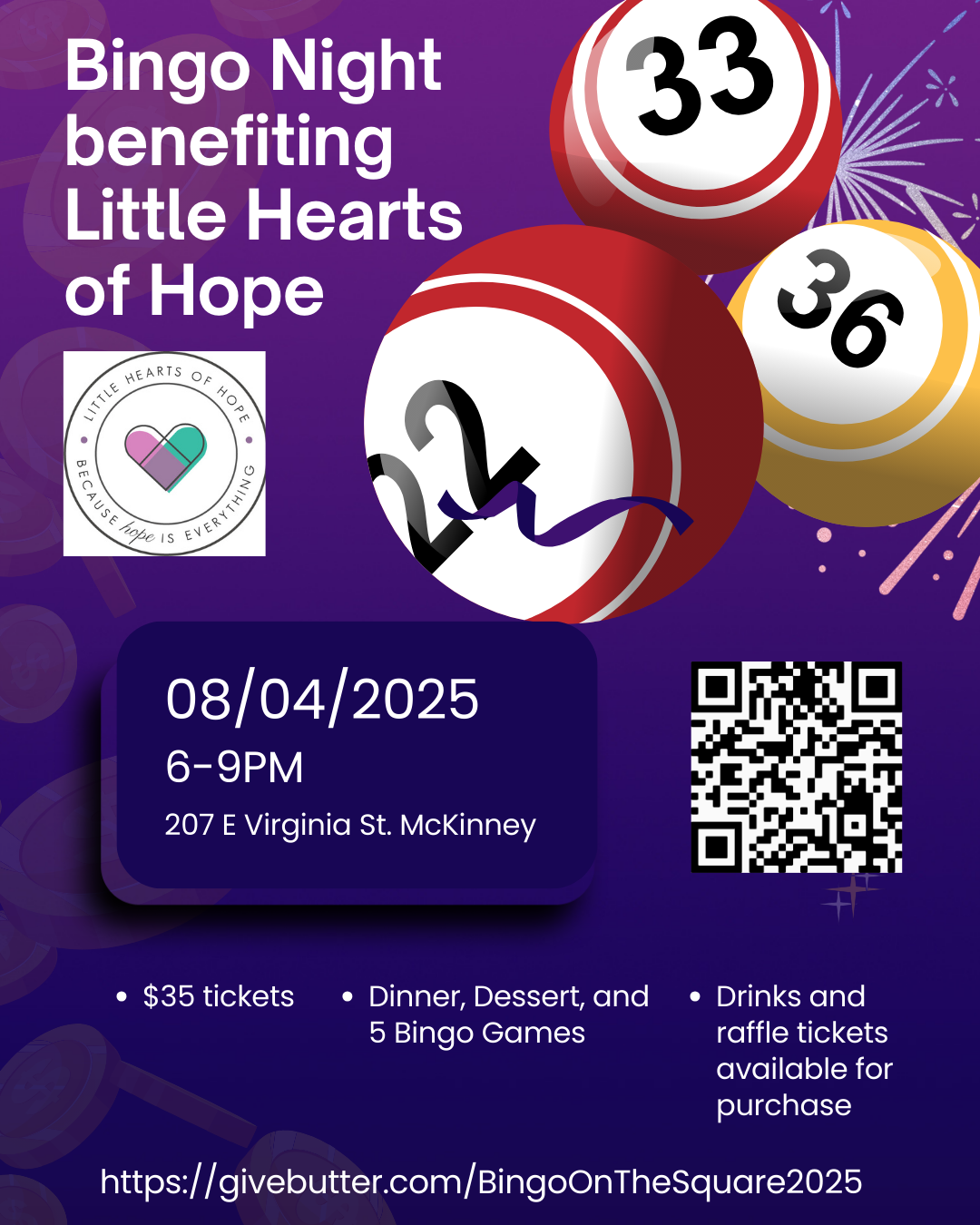 2025 Bingo on the Square | Little Hearts of Hope
