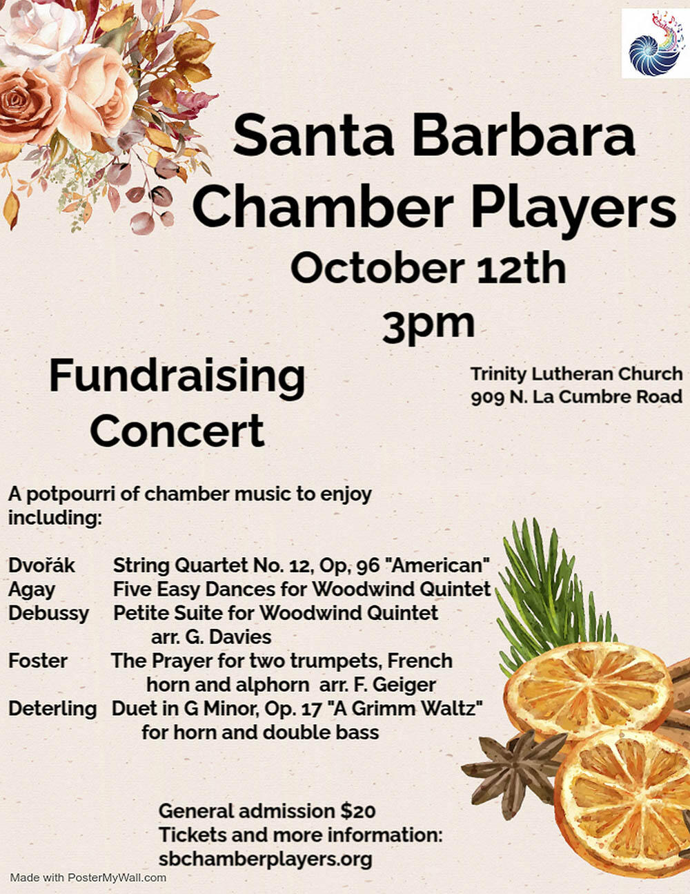 Santa Barbara Chamber Players - October 12 Concert | Santa Barbara ...