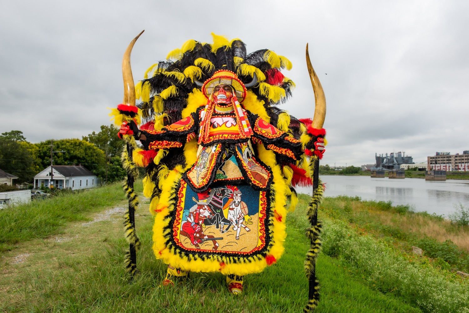 Feathers for the 9th ward black hatchet