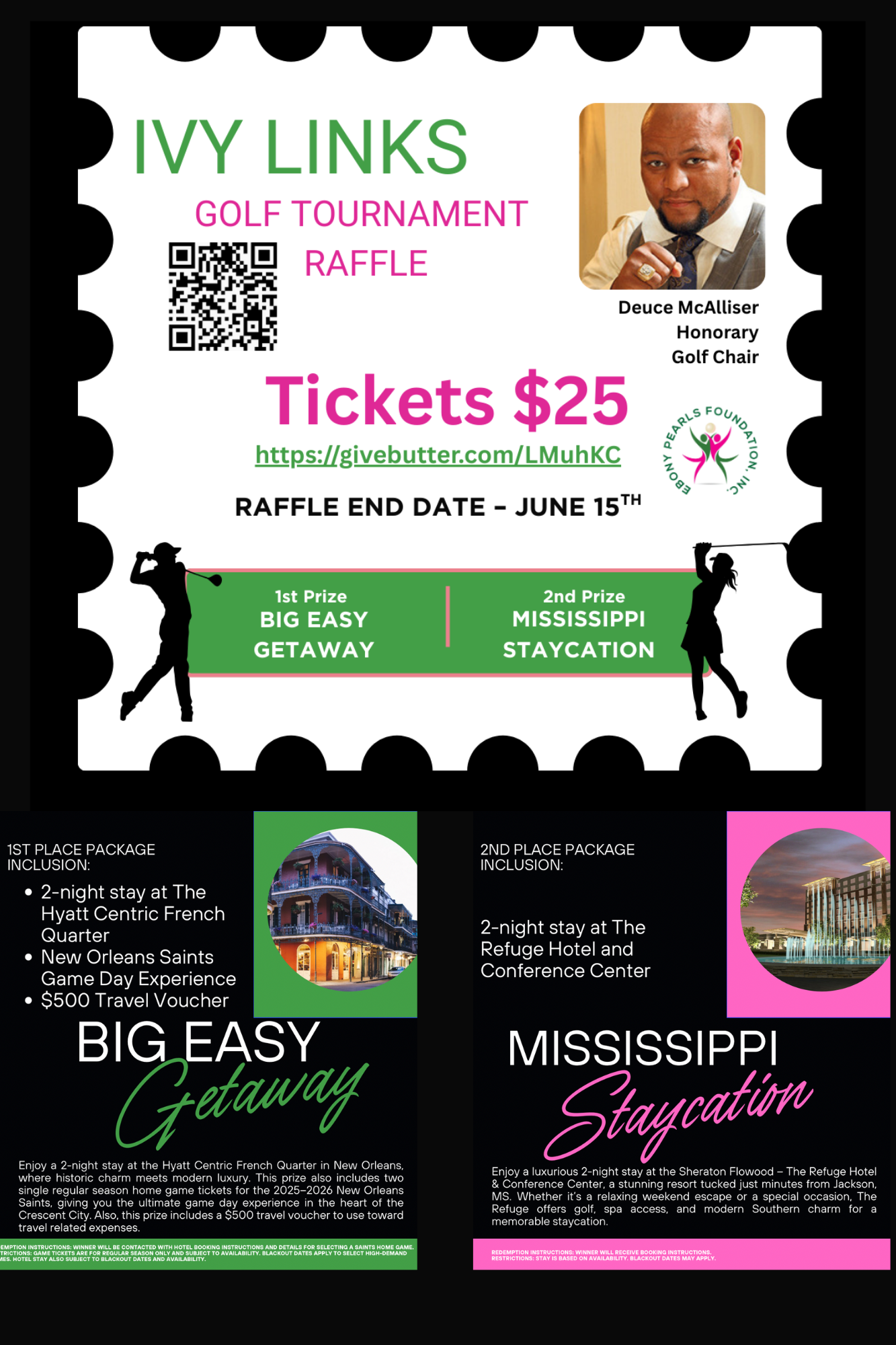 2025 Destination Raffle | Ebony Pearls Foundation Inc