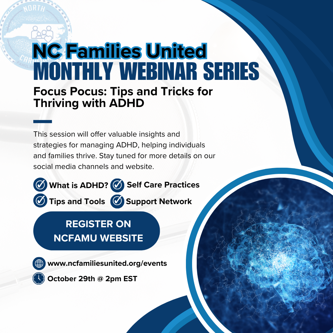 Focus Pocus: Tips and Tricks for Thriving with ADHD | North Carolina ...