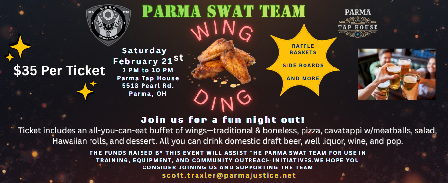 Parma S.W.A.T. Team Wing-Ding Fundraiser | Parma Police S W A T ...