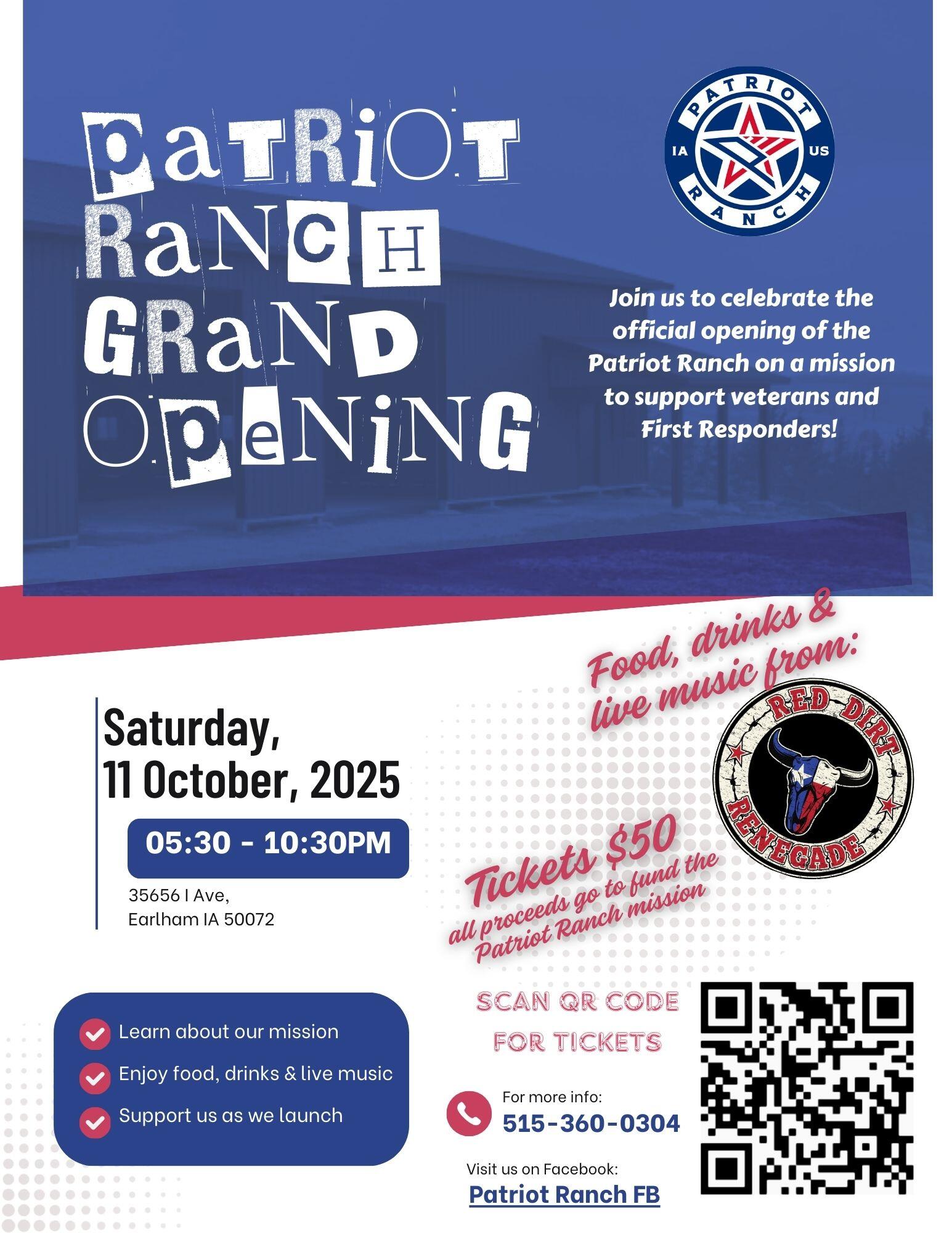Patriot Ranch Grand Opening | Patriot Ranch