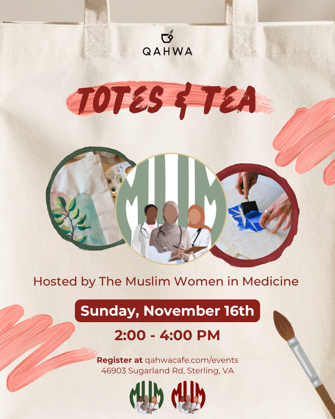 Totes & Tea | Adams Center