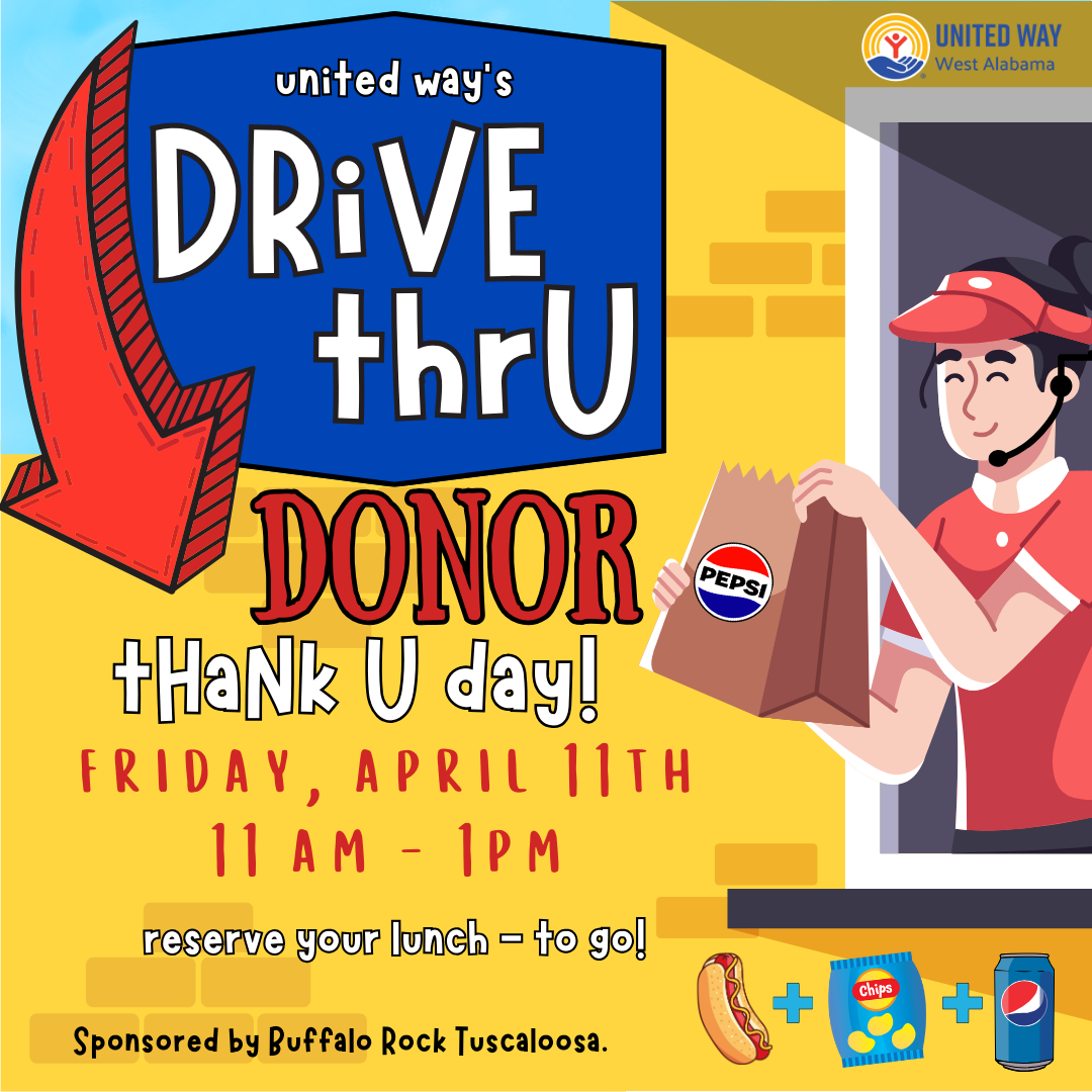 Donor Drive-Thru Thank You 2025 | United Way of West Alabama