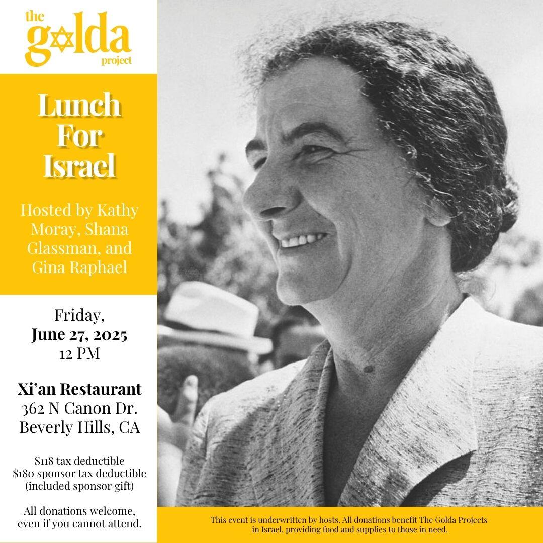 Lunch for Israel | The Golda Project