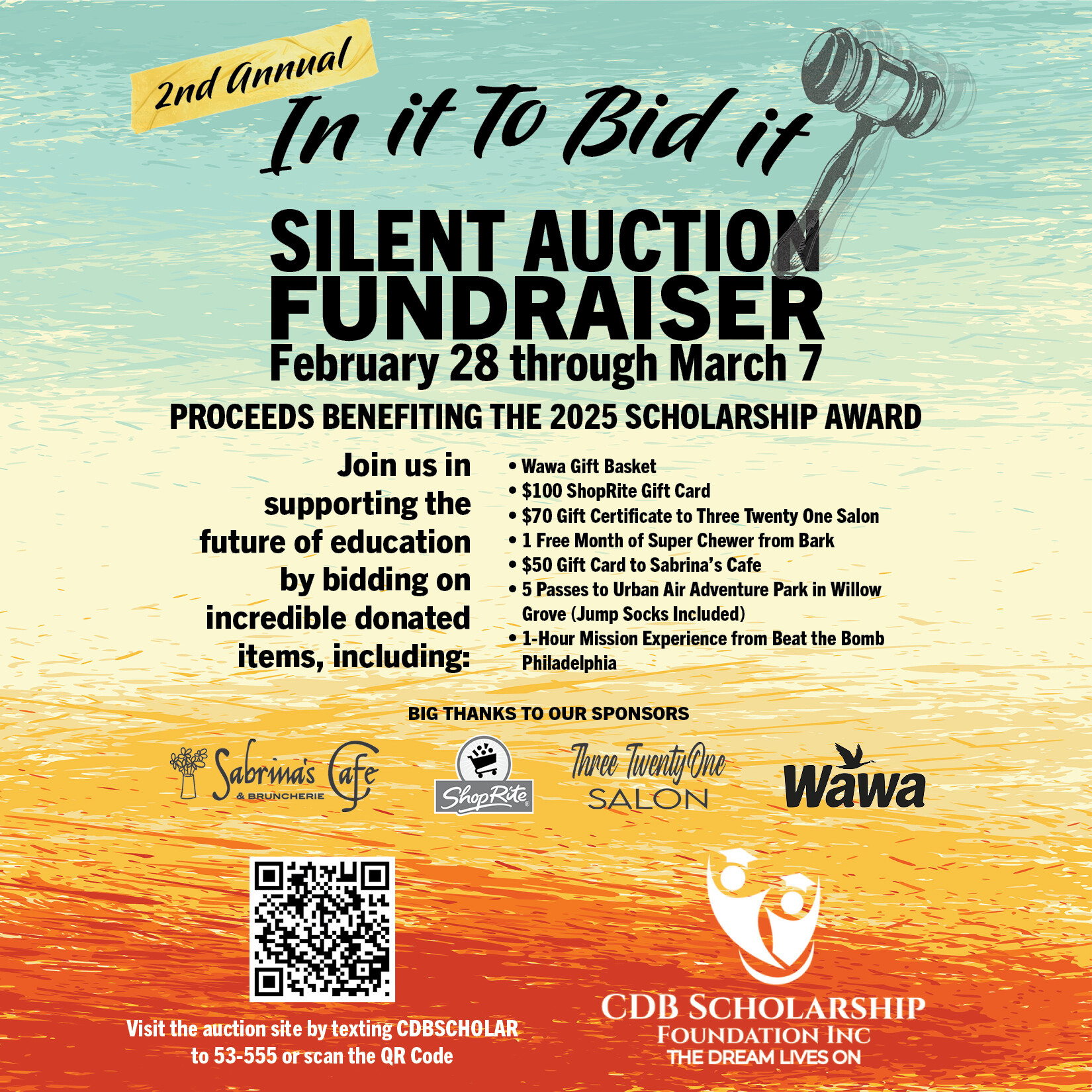 2nd Annual In it to BID it Fundraiser | Cdb Scholarship Foundation Inc