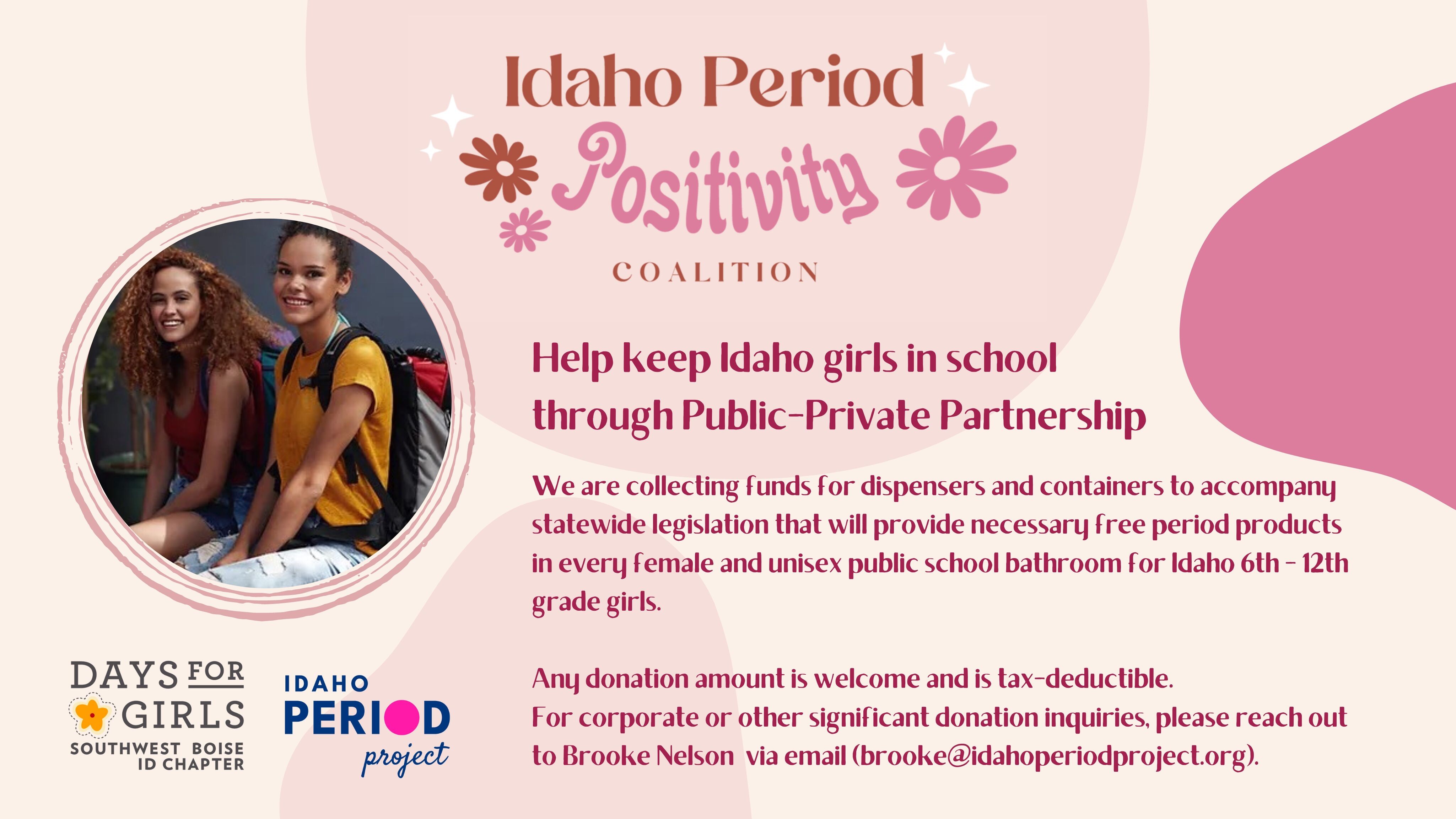 Period Product Dispensers for Idaho Girls