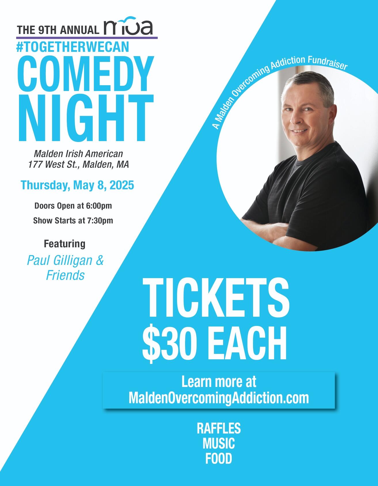 2025 Malden Overcoming Addiction Comedy Night Fundraiser | Malden ...