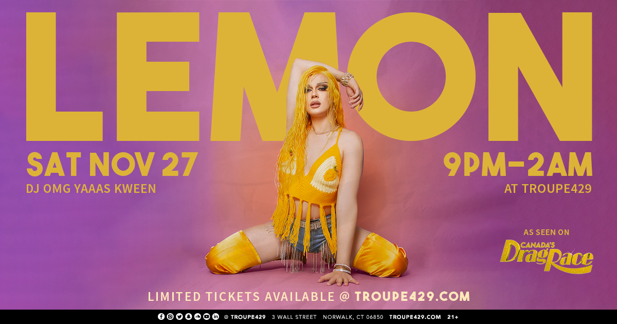 LEMON from Canada's Drag Race at Troupe429 (SAT NOV 27/9:00PM)