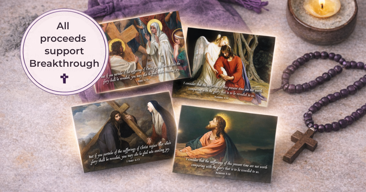 Lenten Daily Prayer & Sacrifice Cards (40 card set)