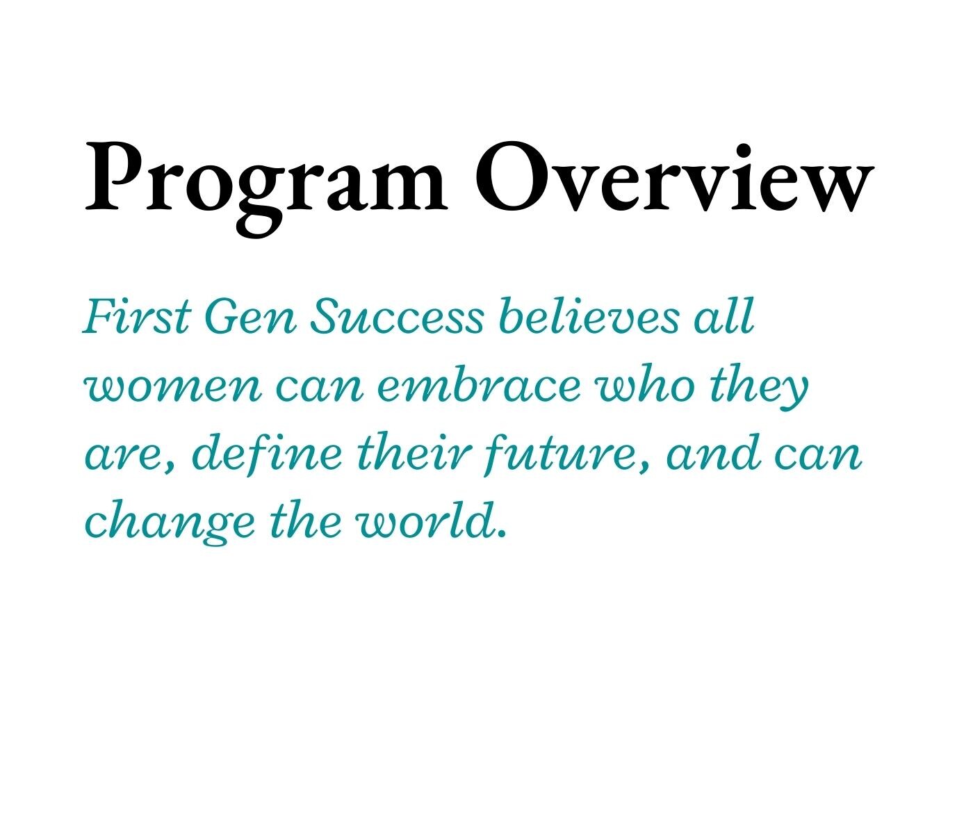 First Gen Success - Preparing Her for Endless Possibilities