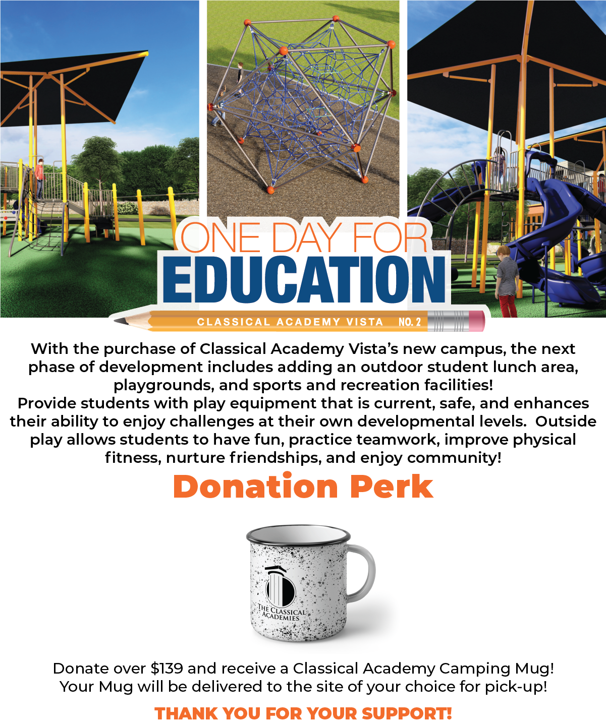 One Day for Education - Classical Academy Vista
